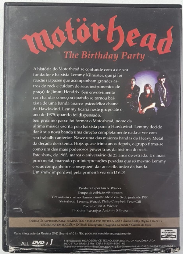 Motorhead (Show 1985) (DVD)(Usado)