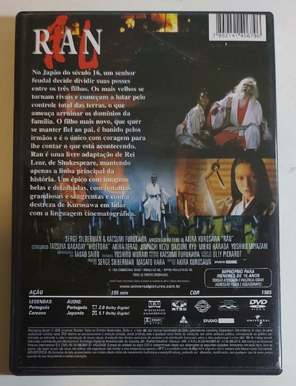 Ran (Ran) (DVD)(USADO)