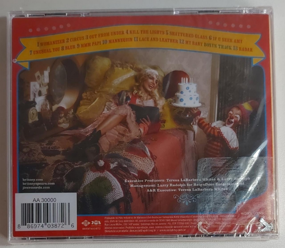 Britney Spears - Circus (CD)(Lacrado)