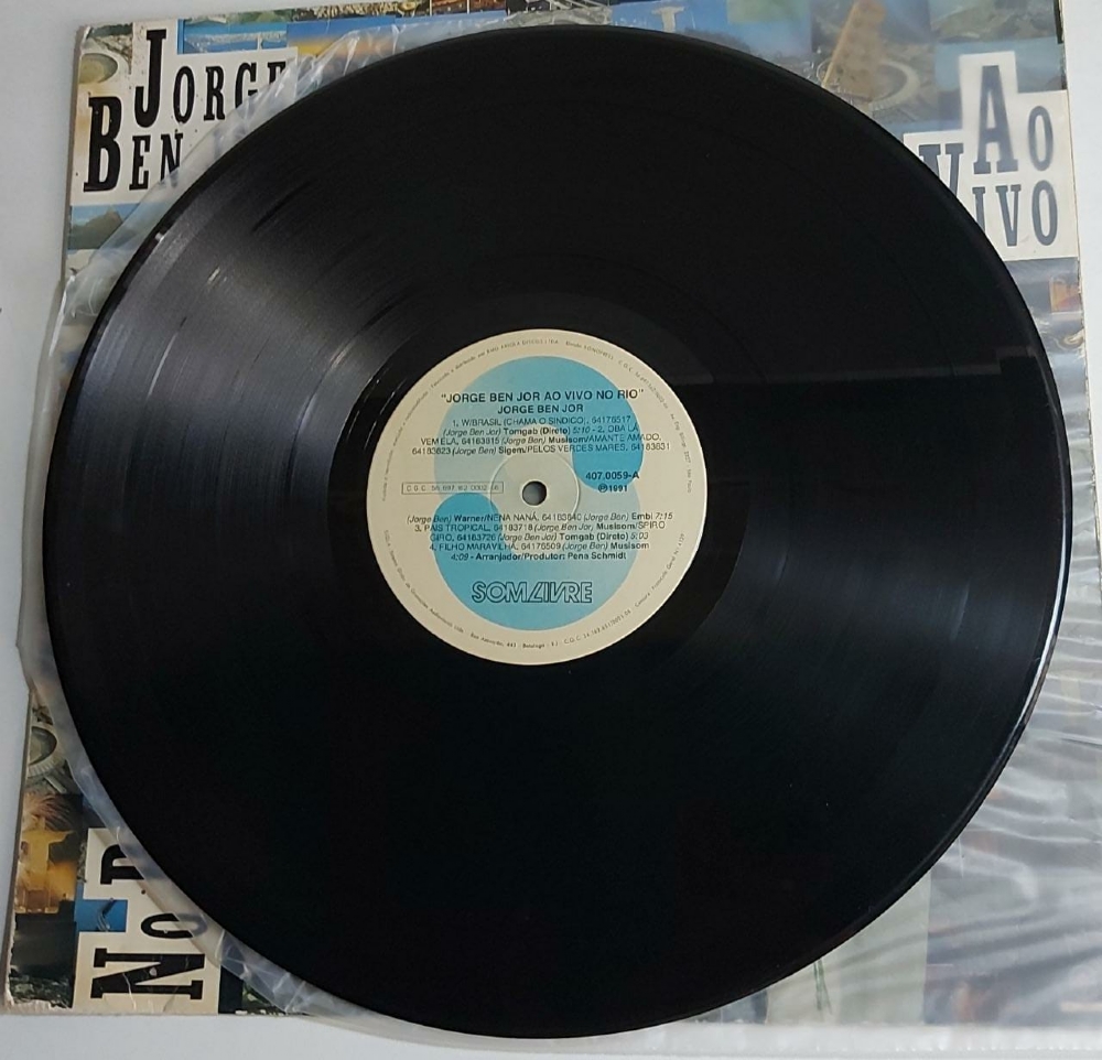 Jorge Ben Jor - Ao Vivo No Rio (LP)(Usado)