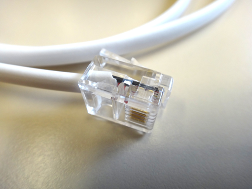 Patch Cord RJ11-RJ11 - 1,0m - 2 pares - Branco