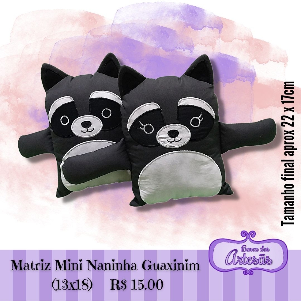 Matriz Mini Naninha Guaxinim (13x18)