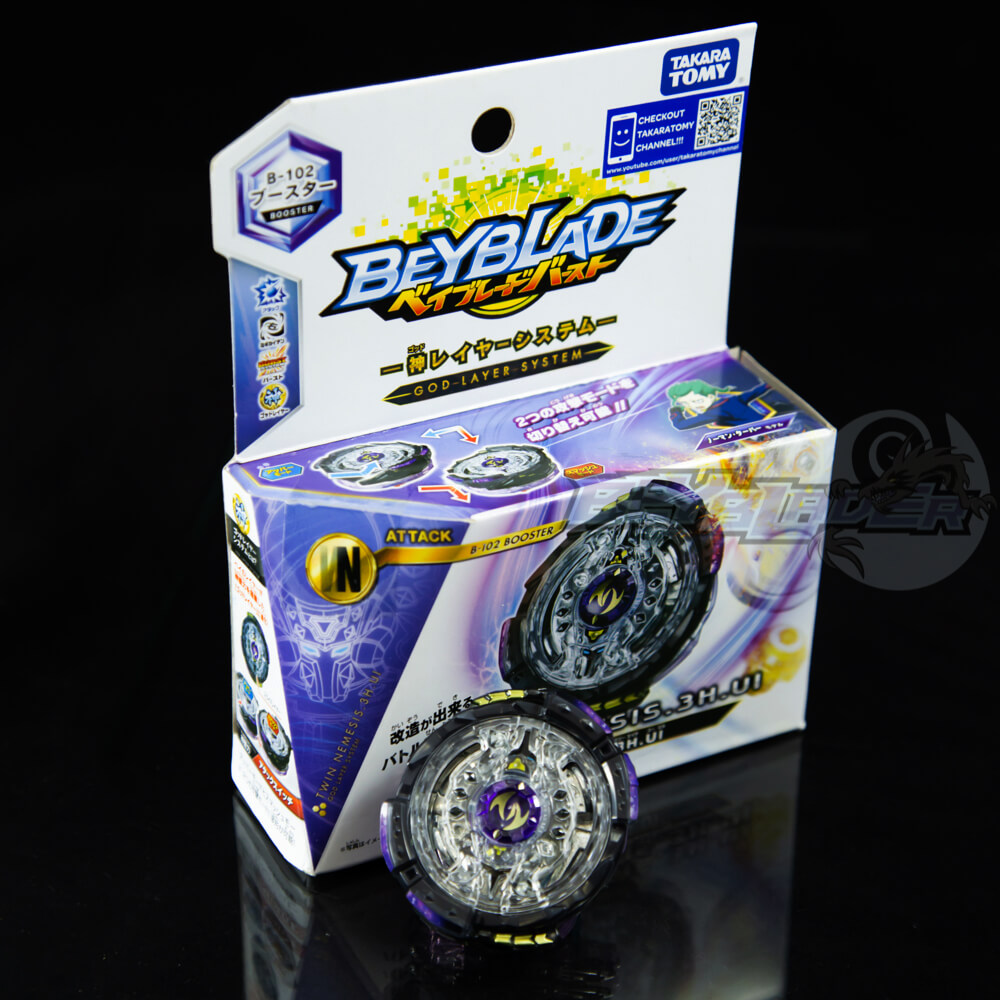 Beyblade Burst B-102 Twin Nemesis.3H.Ul - Takara Tomy- Sem Lançador