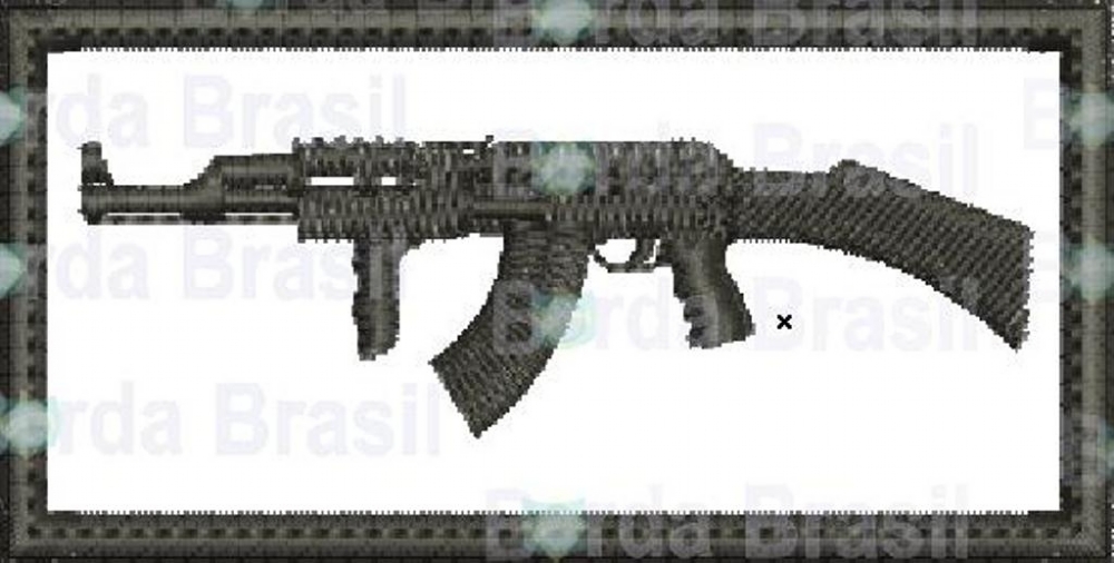 PATCH BORDADO AK47 M1