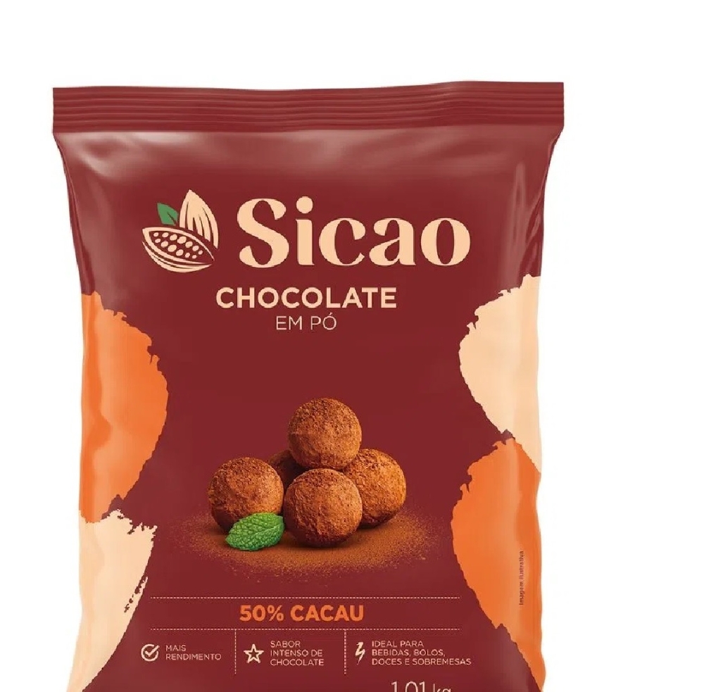SICAO CHOCOLATE EM PÓ 50% CACAU - 1 kg