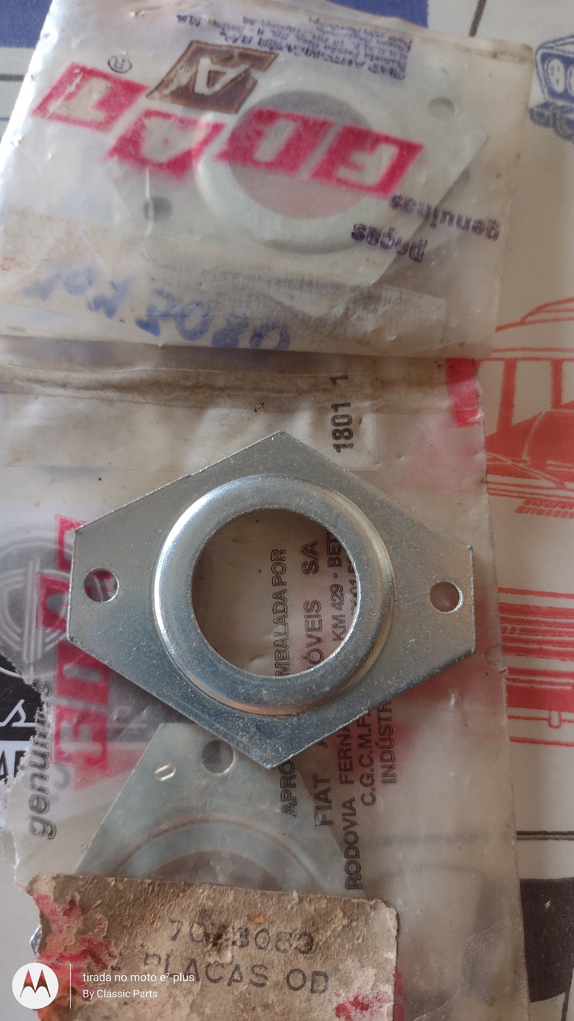 (7073080) CHAPA ROTOR ALTERNADOR BOSCH FAMILIA FIAT 147 / UNO ORIGINAL