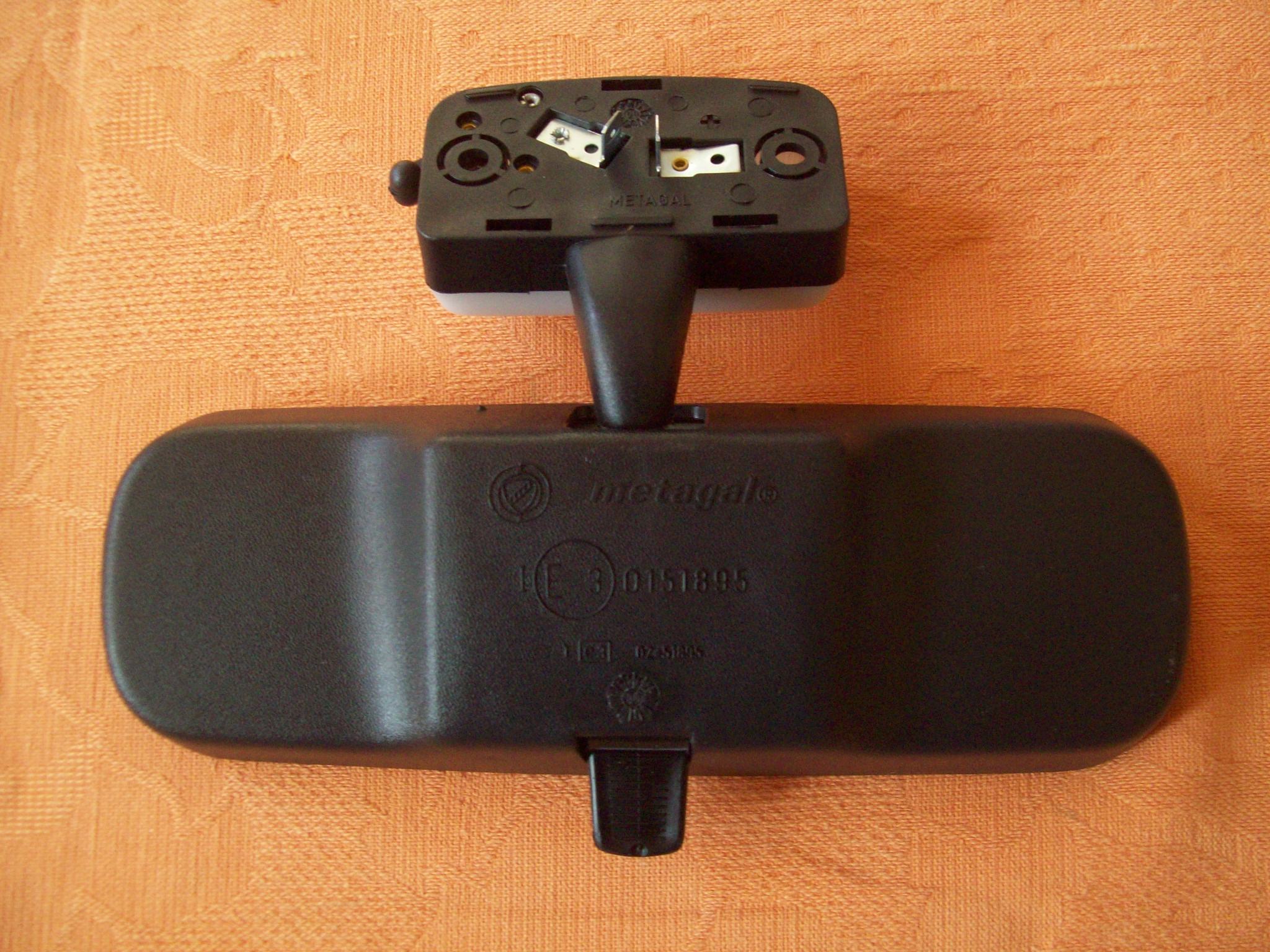 ESPELHO RETROVISOR INTERNO C/ LUZ PRISMATICO FAMILIA 147 / UNO ORIGINAL