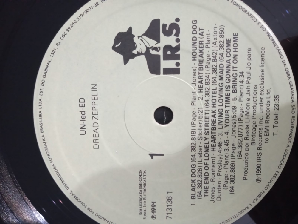 Disco de Vinil - Dread Zeppelin - 'Un-led-ED'