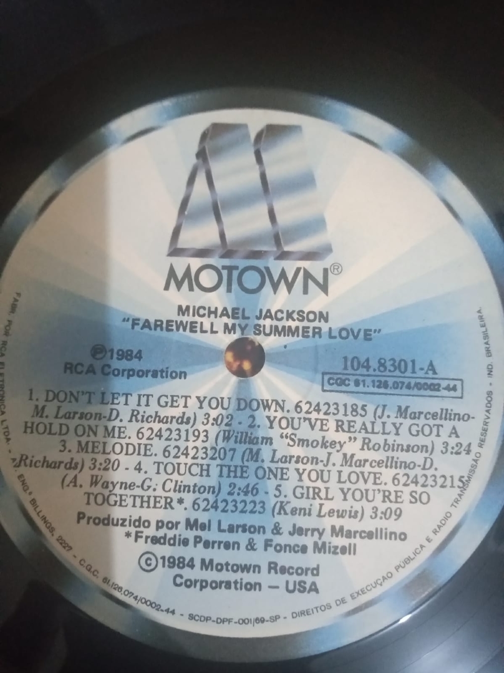 Disco de Vinil - Michael Jackson - Farewell My Summer Love