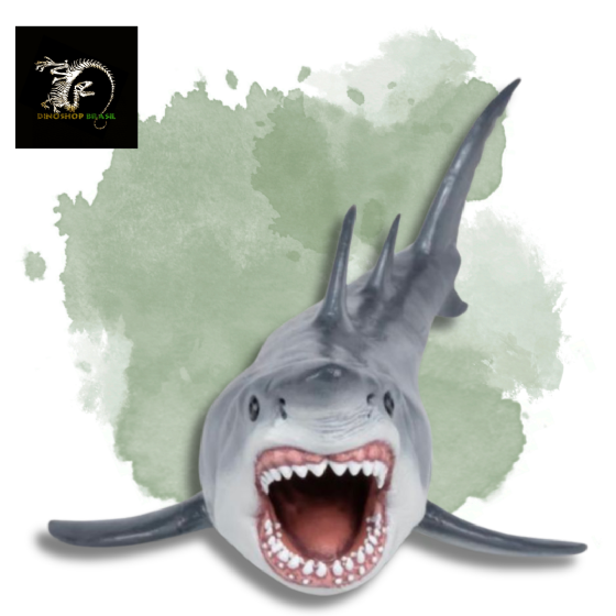 Megalodon grande tubarão pré-histórico replica colecionável em ...