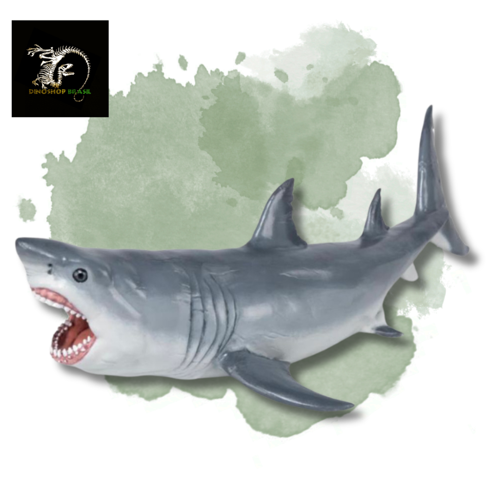 Megalodon grande tubarão pré-histórico replica colecionável em ...
