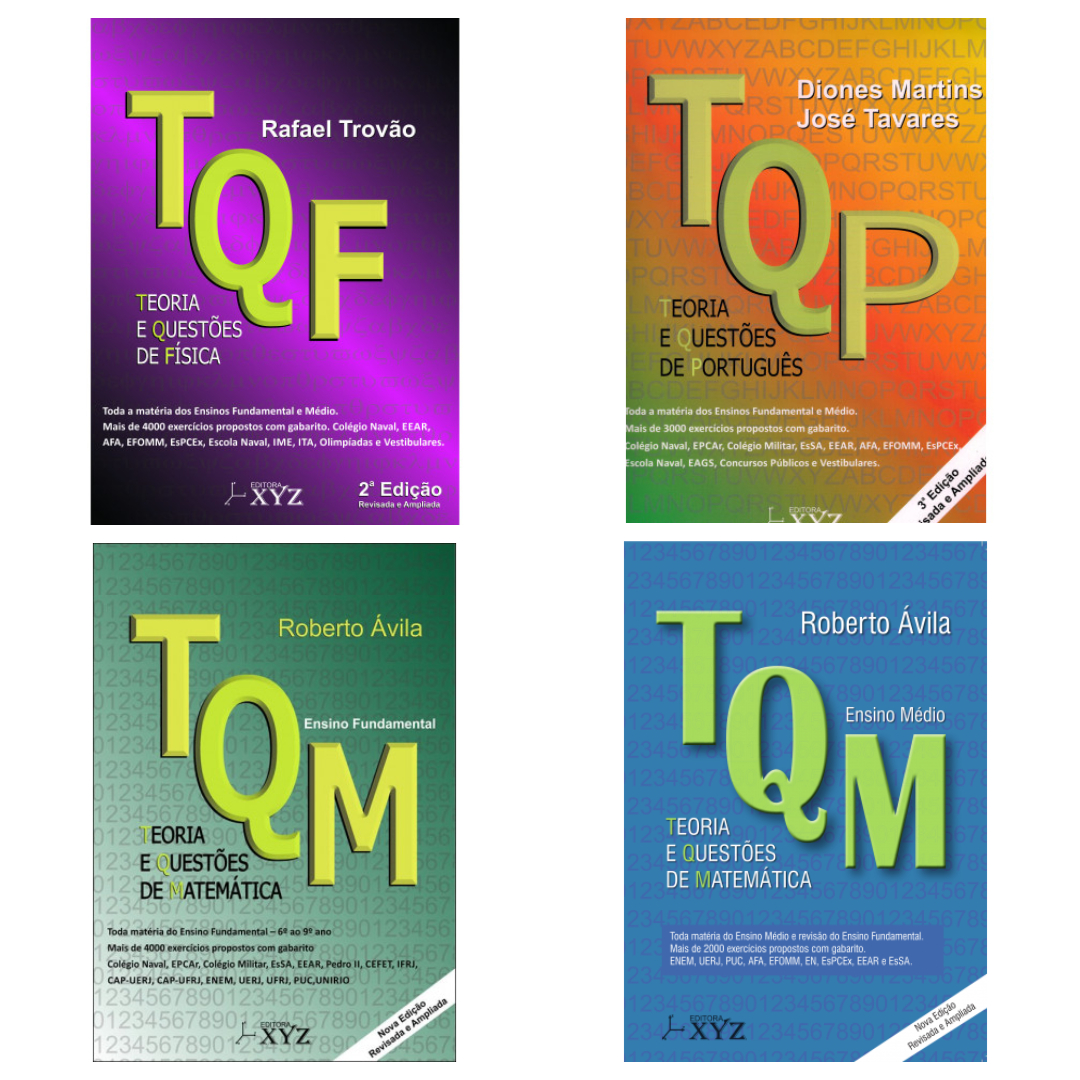 COMBO TQM MÉDIO, TQM FUNDAMENTAL, TQP E TQF.