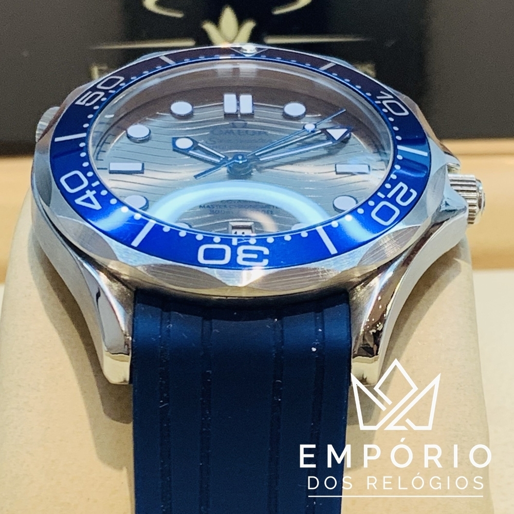 Omega Seamaster Diver 300M Azul e Cinza | Réplicas de Relógios Premium AAA