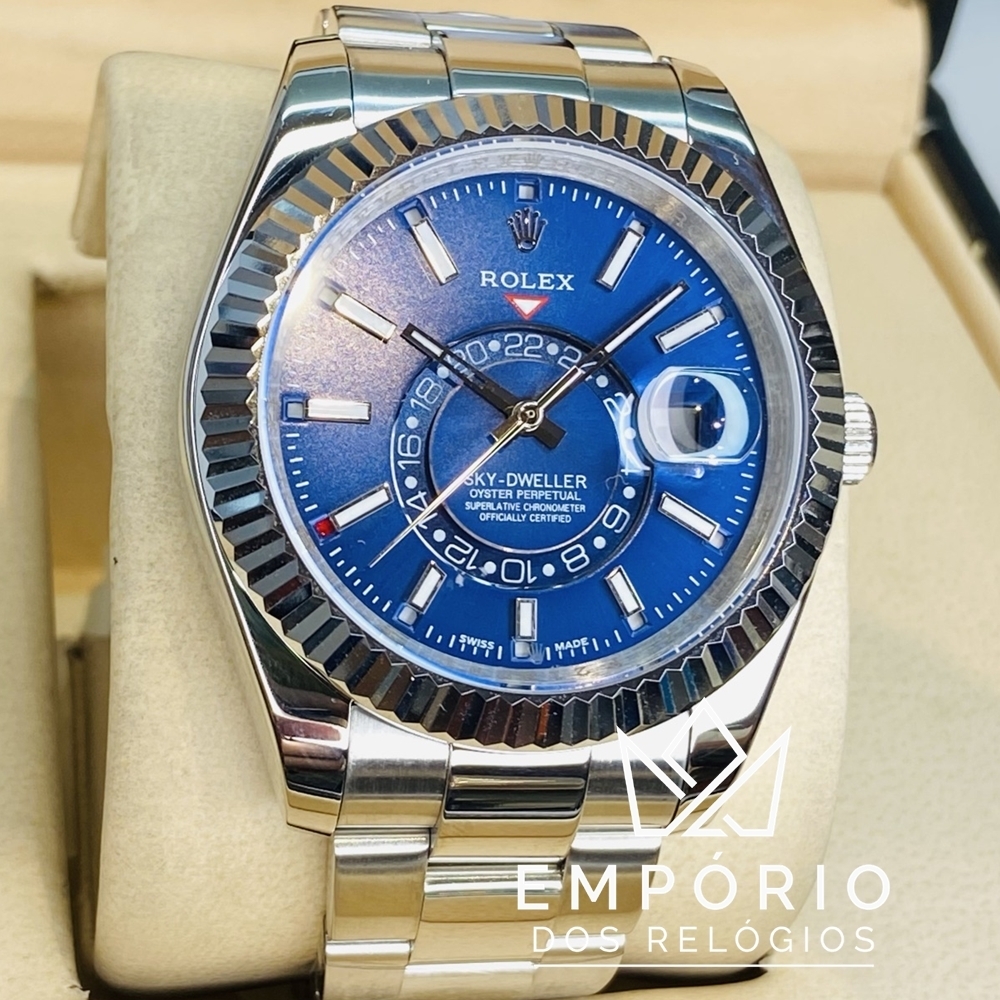 Rolex Sky-Dweller Azul | Réplicas de Relógios Premium AAA