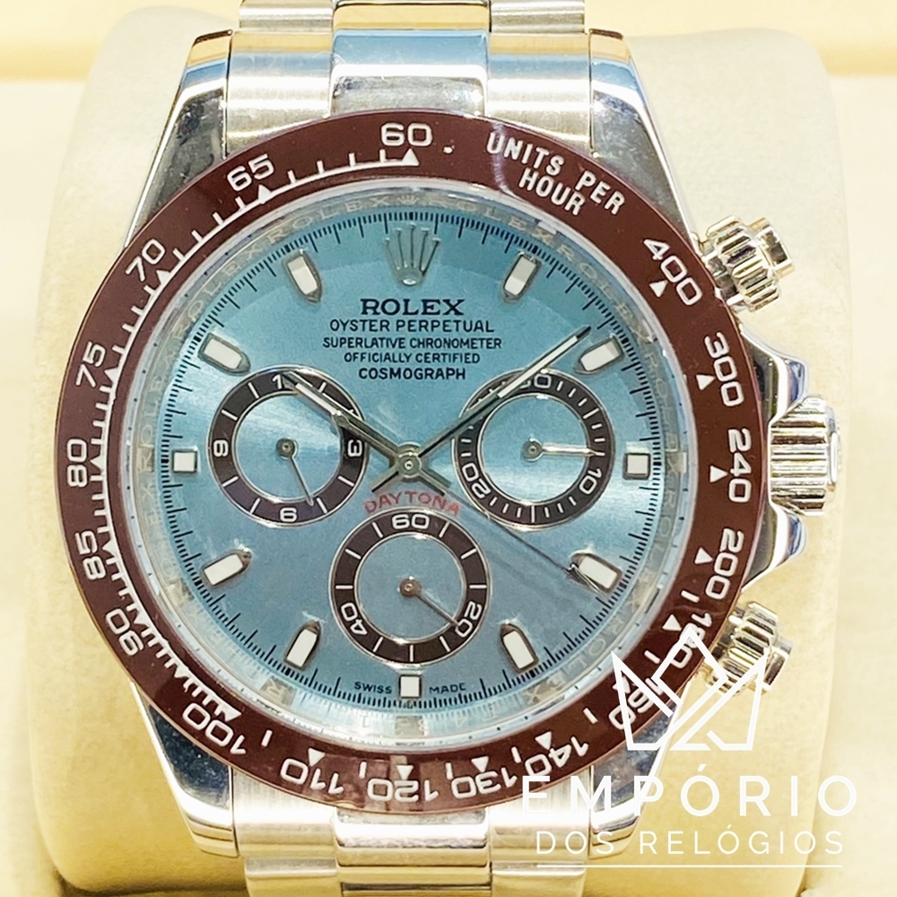 Rolex Daytona Azul Glacial | Réplicas de Relógios Premium AAA
