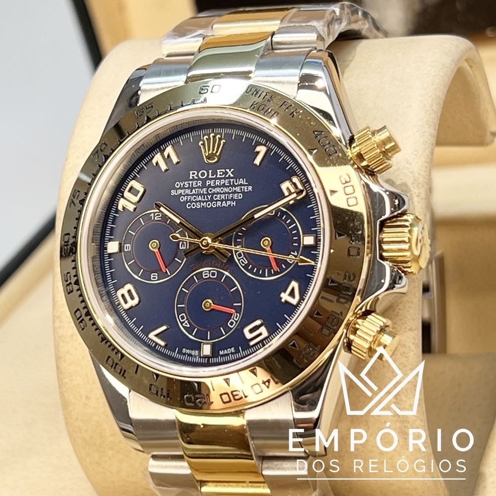Rolex Daytona Azul Misto | Réplicas de Relógios Premium AAA