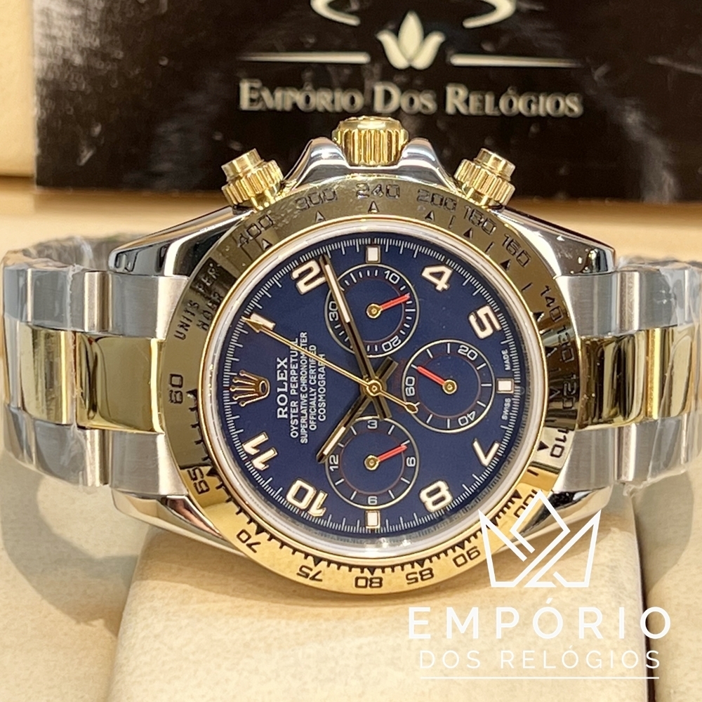Rolex Daytona Azul Misto | Réplicas de Relógios Premium AAA