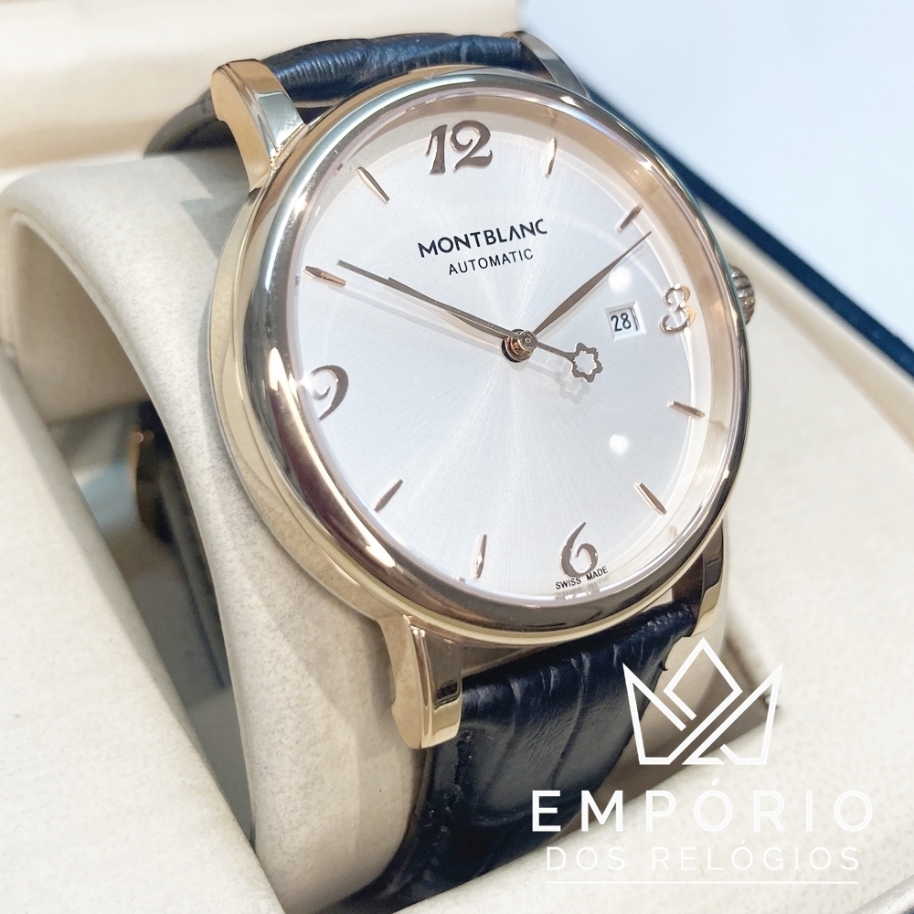 Montblanc Star Classique Date Prata Rose Gold | Réplicas de Relógios ...