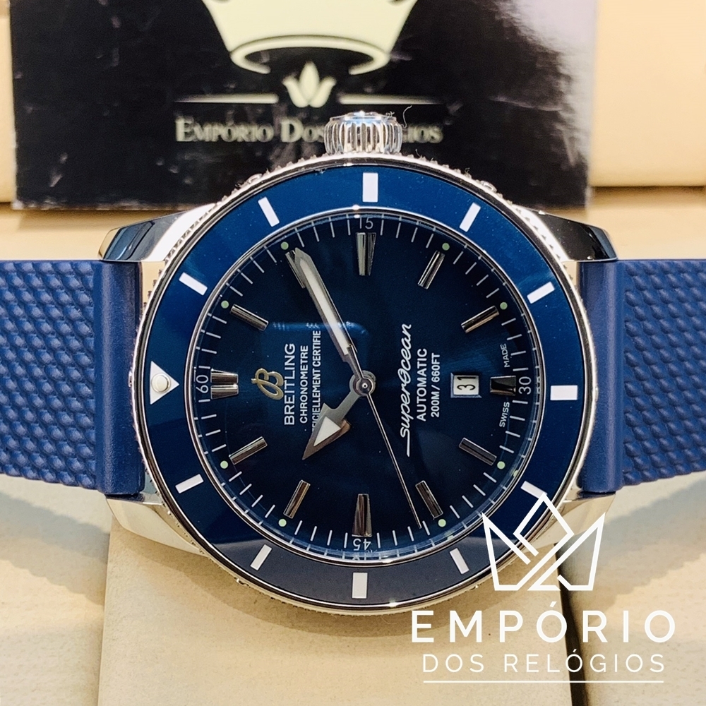 Breitling Superocean Heritage B20 Automatic Azul Borracha | Réplicas de ...