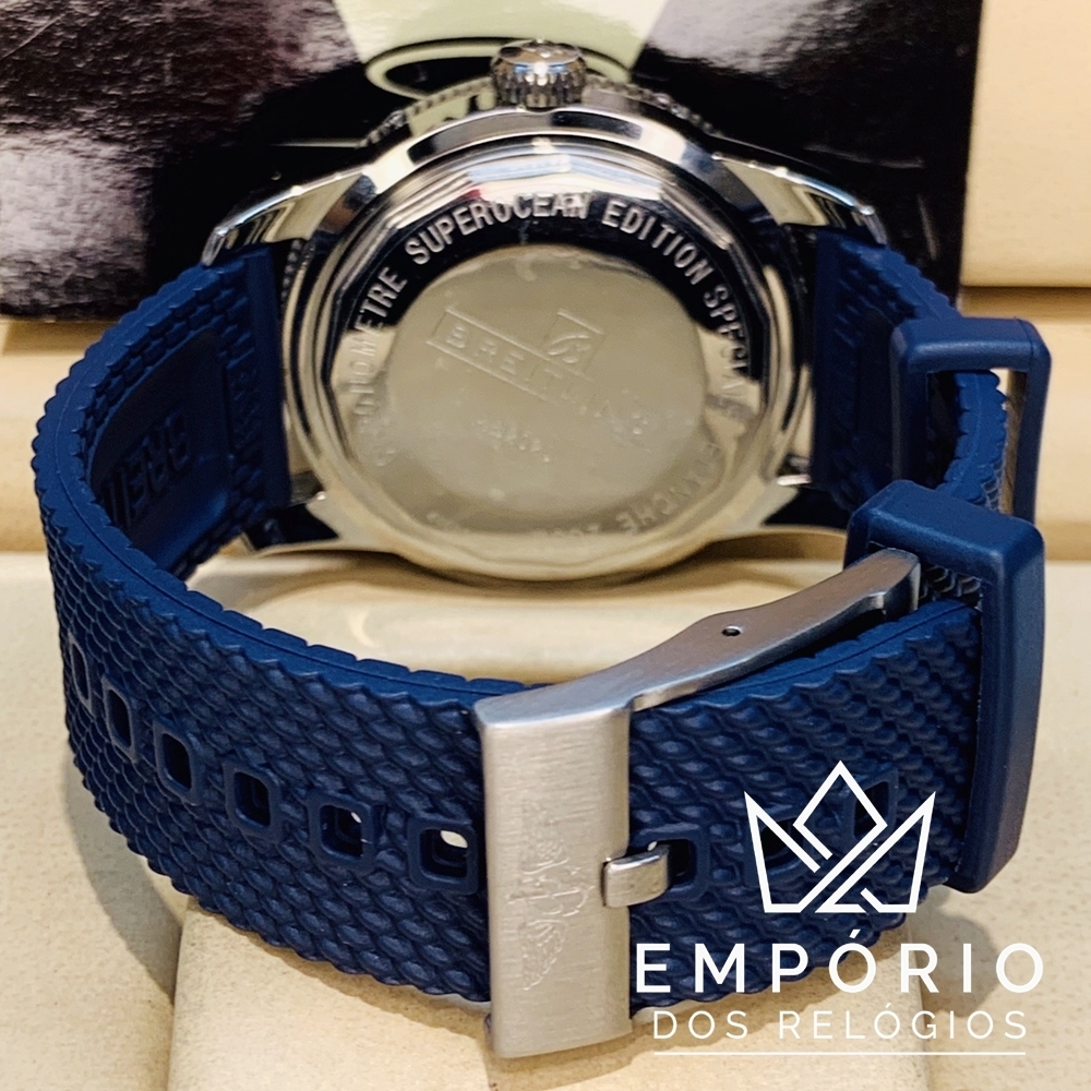 Breitling Superocean Heritage B20 Automatic Azul Borracha | Réplicas de ...