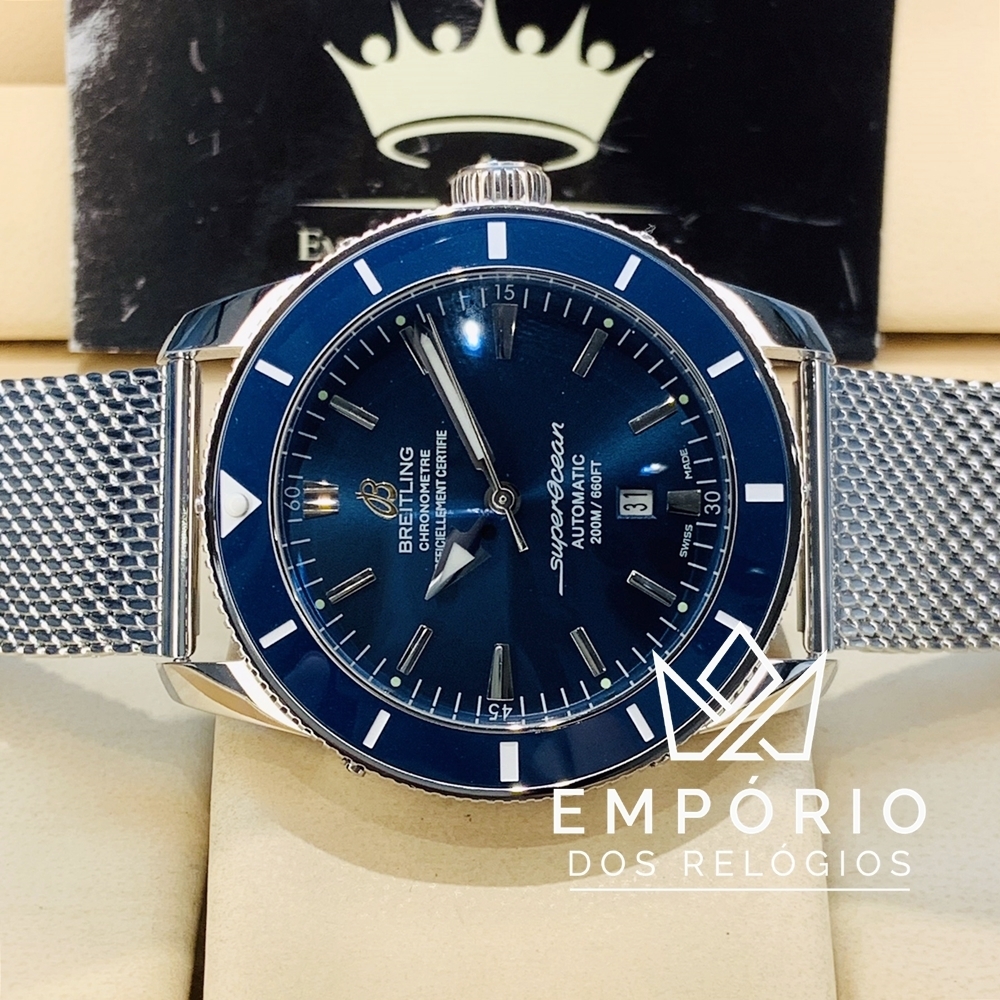 Breitling Superocean Heritage B20 Automatic Azul | Réplicas de Relógios ...