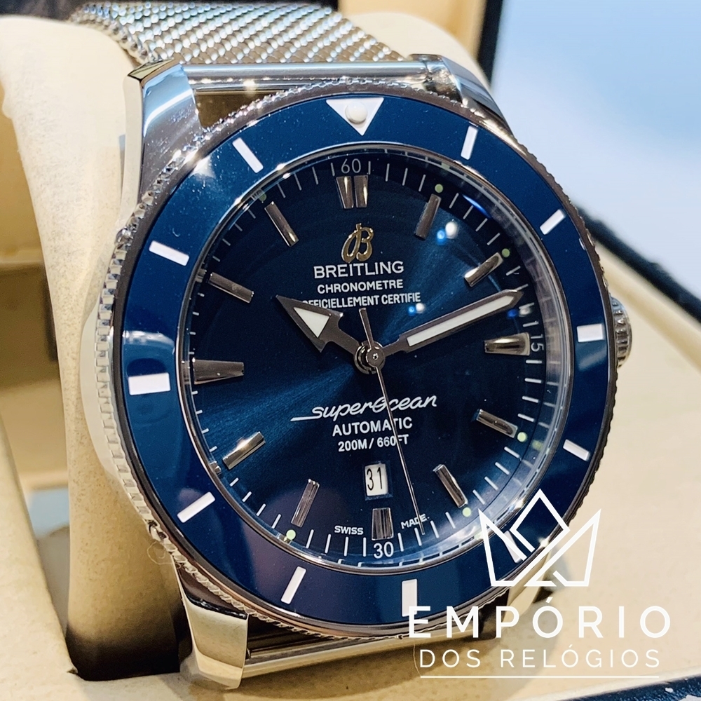 Breitling Superocean Heritage B20 Automatic Azul | Réplicas de Relógios ...