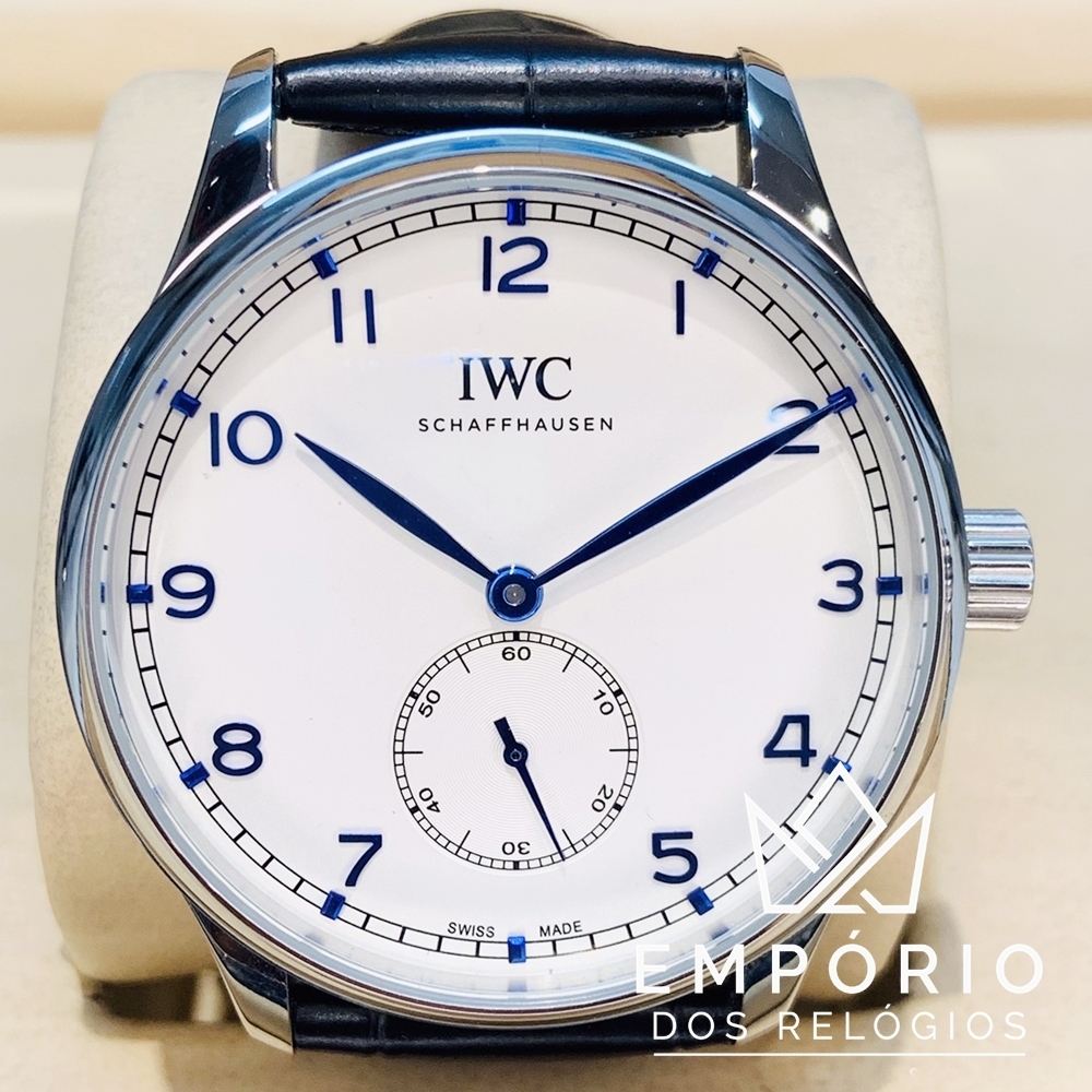 IWC Portugieser Automático Branco Azul | Réplicas de Relógios Premium AAA