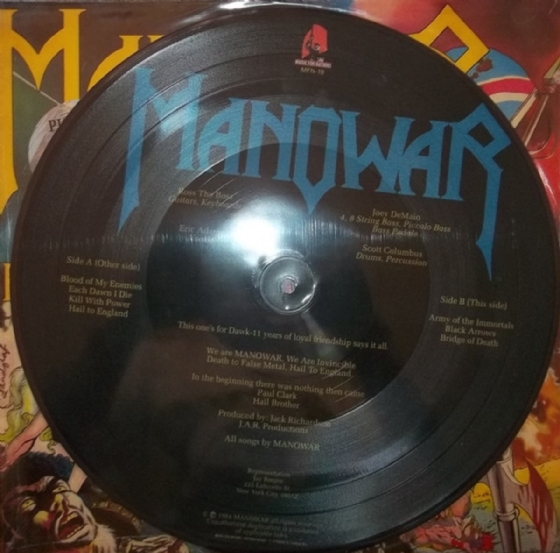Disco De Vinil Novo - Manowar - Hail To England Lp Picture Disc