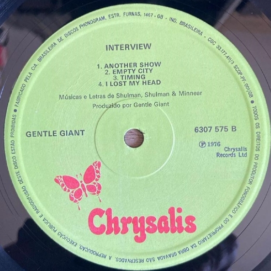 Disco De Vinil Usado - Gentle Giant - Interview Lp Disco De Vinil Usado - Gentle Giant - Interview Lp
