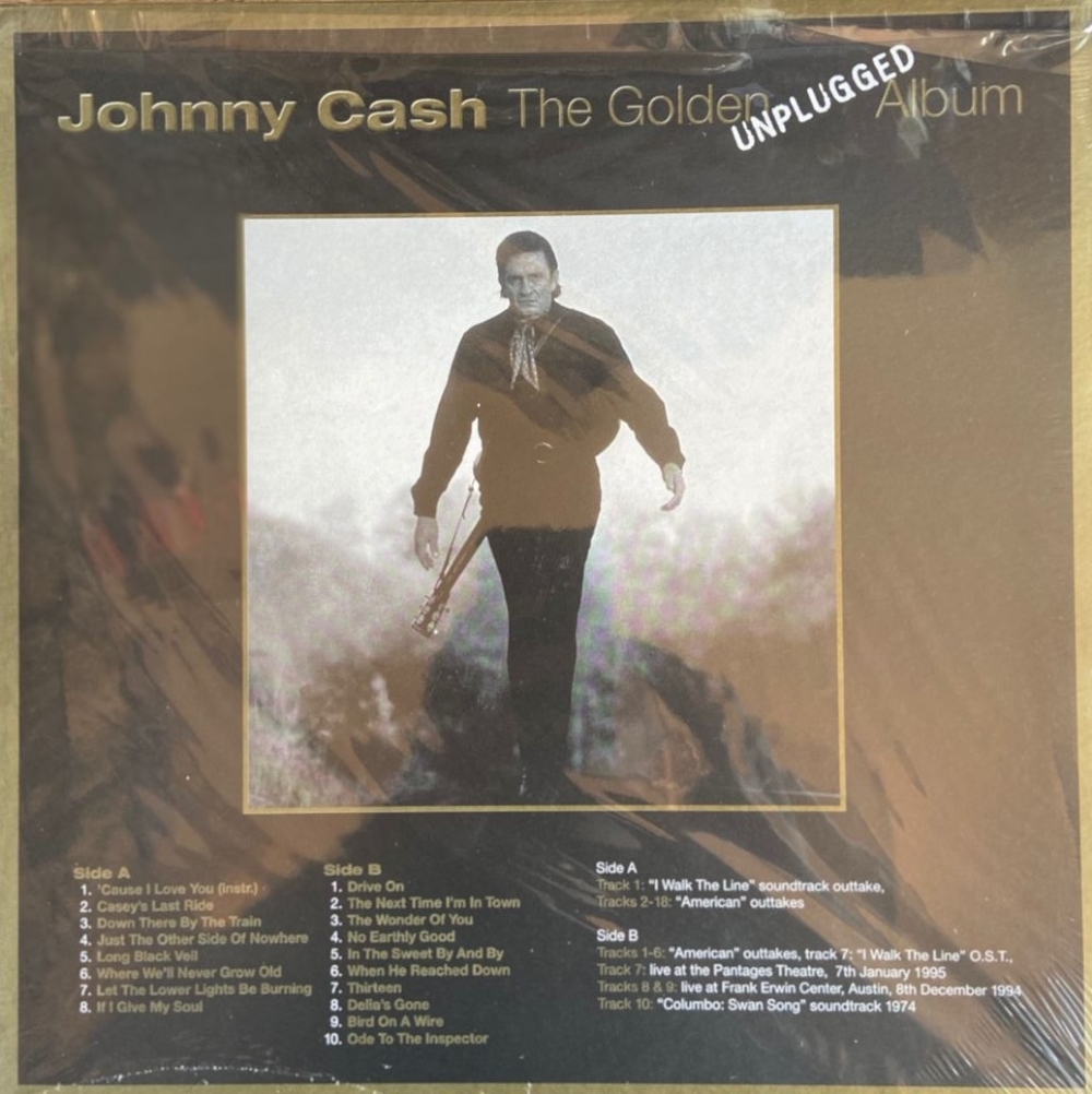 Disco De Vinil Novo - Johnny Cash - The Golden Unplugged Album Lp Colorido