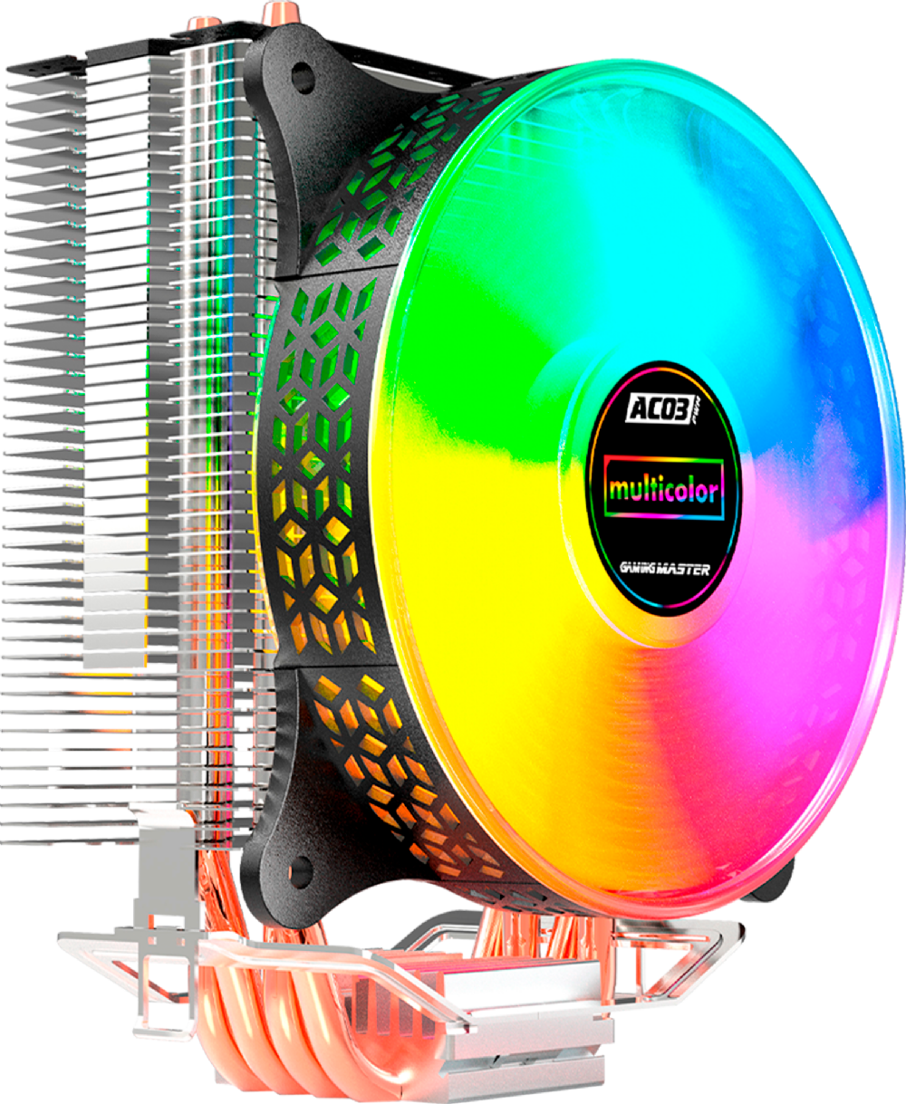 CPU Cooler para Processador AC03 120mm AMD Intel até LGA1700 Multicolor