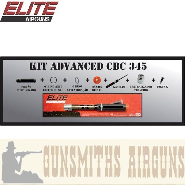 KIT PISTÃO CUSTOMIZADO CBC 345 45KG - ELITE AIRGUNS