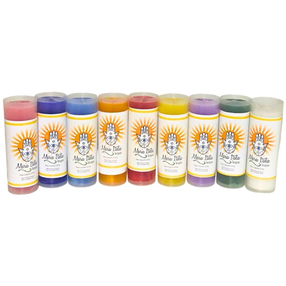 Kit Velas 7 dias coloridas