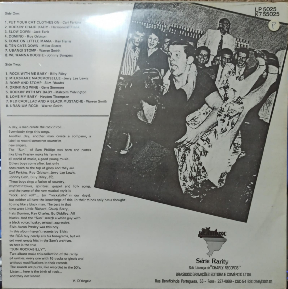 Lp The Best Of Sun Rockabilly Vol. 1 (Novo/Nacional/Lacrado de época)