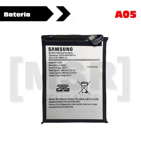 Bateria ORIGINAL celular SAMSUNG modelo A05
