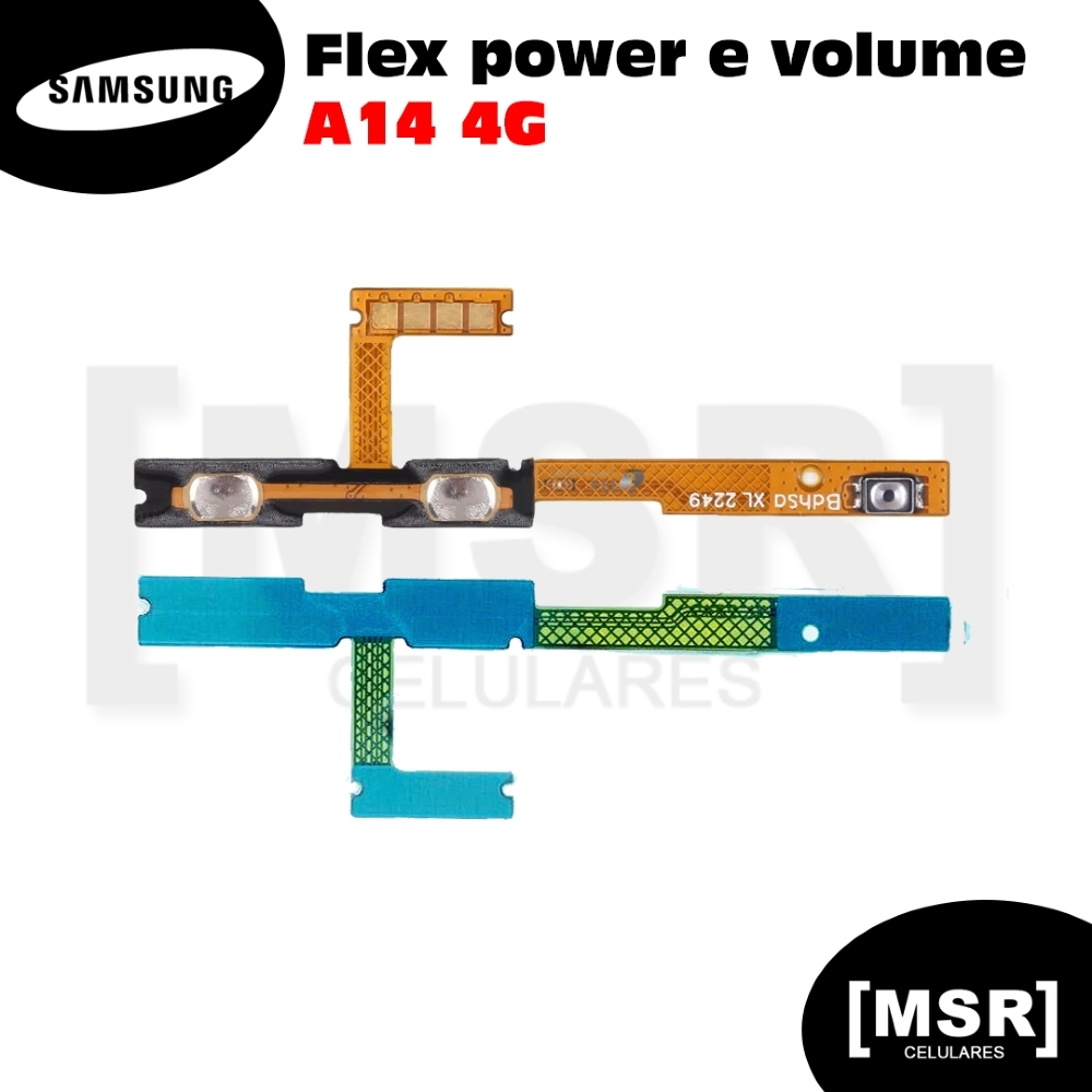 Flex power e volume celular SAMSUNG modelo A14 4G