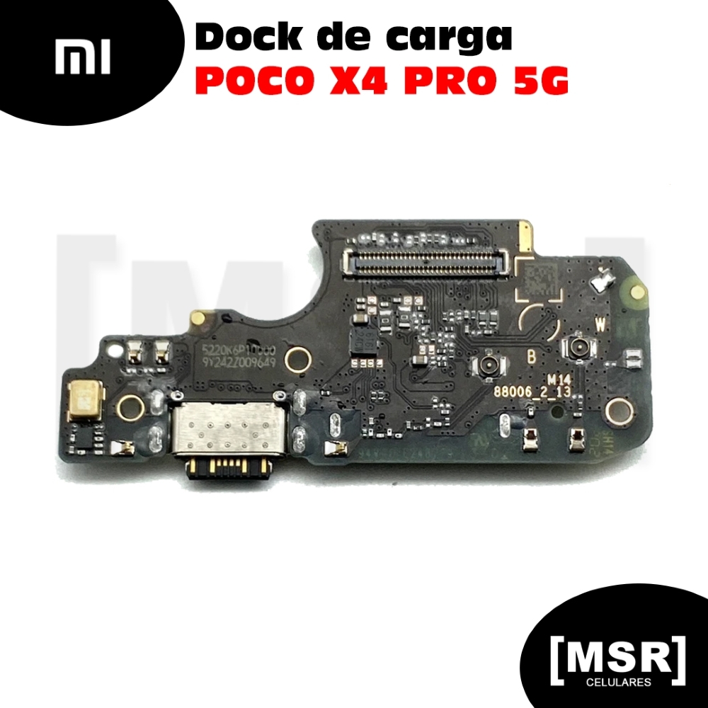 Placa dock de carga TURBO celular XIAOMI modelo POCO X4 PRO 5G