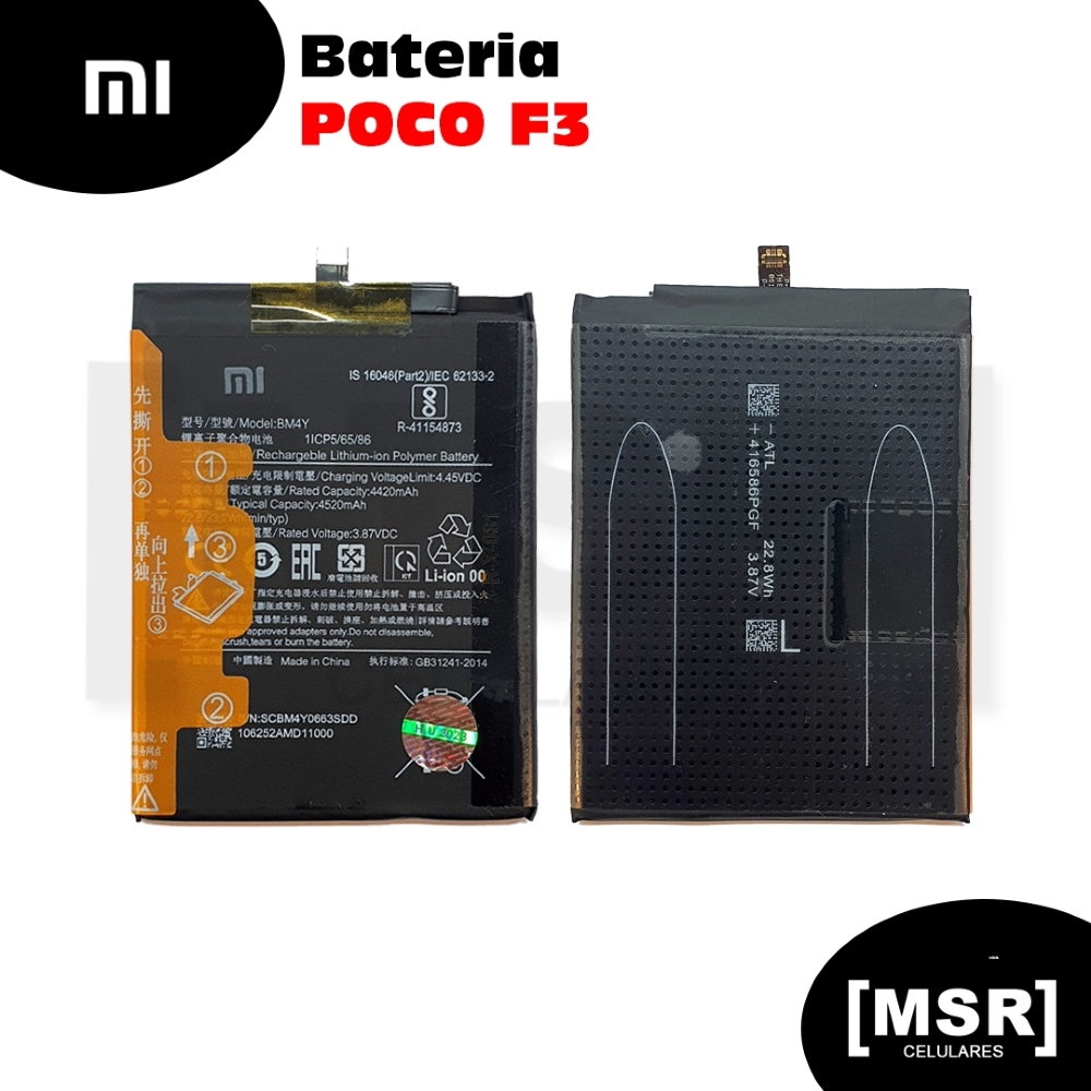 Bateria celular XIAOMI modelo POCO F3