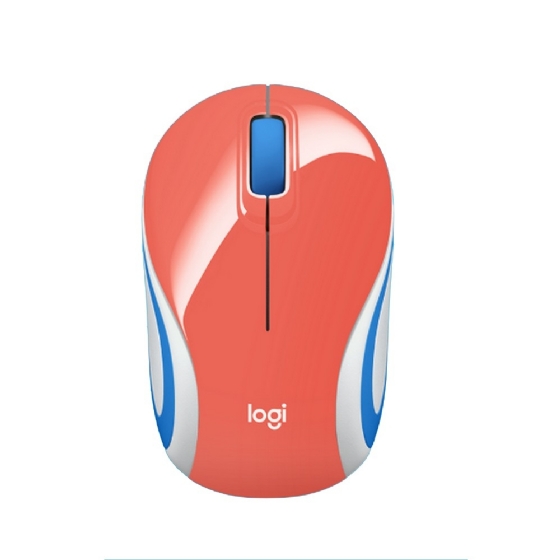 MOUSE SEM FIO MINI NOVO CORAL M187 - LOGI