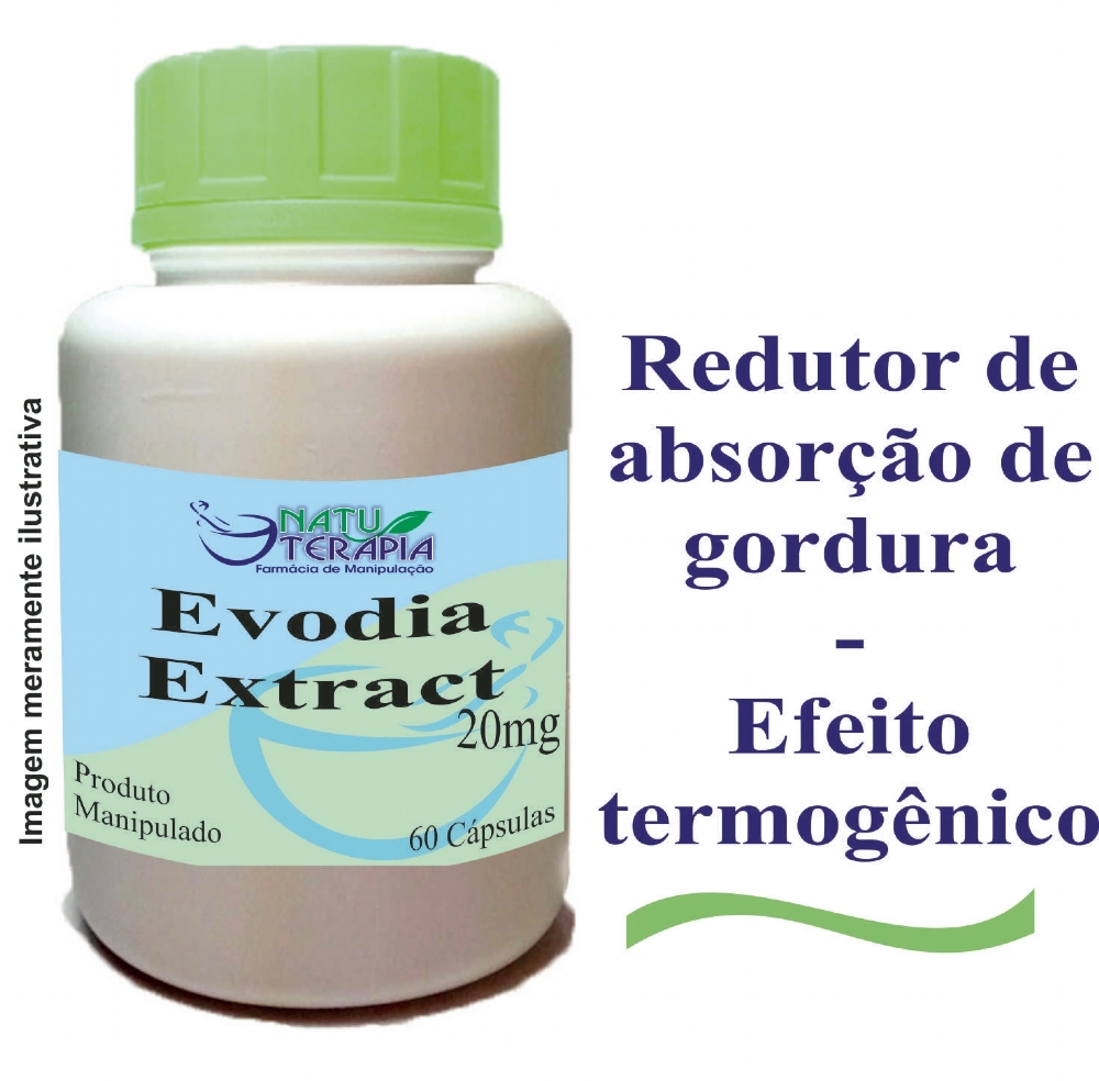 EVODIA EXTRACT - 20mg - 60 cápsulas