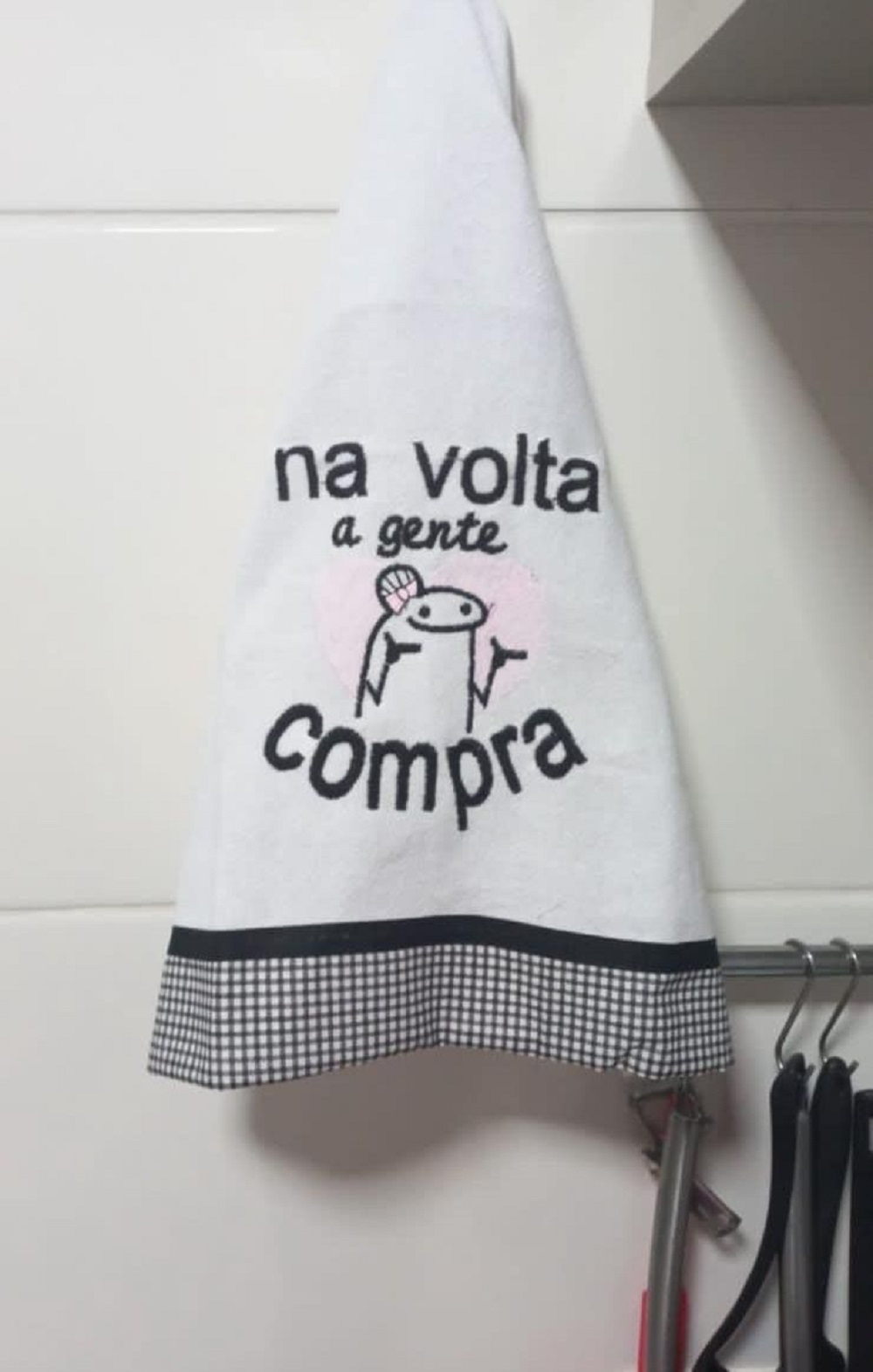 Pano de Prato Flork "Na volta a gente compra"