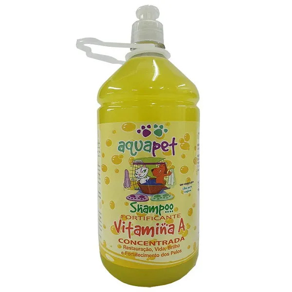 SHAMPOO FORTIFICANTE VITAMINA A 1 LITRO - AQUAPET