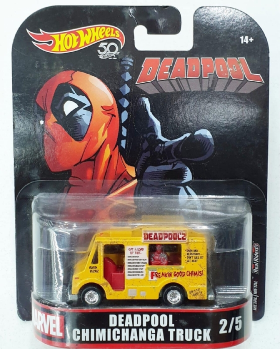Hot Wheels - Deadpool Chimichanga Truck - Ice Crem Truck - Deadpool - Retro