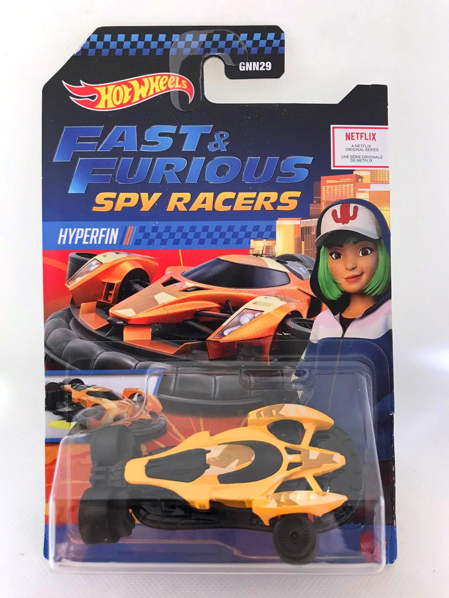Hot Wheels - Hyperfin Amarelo - Fast & Furious Spy Racers