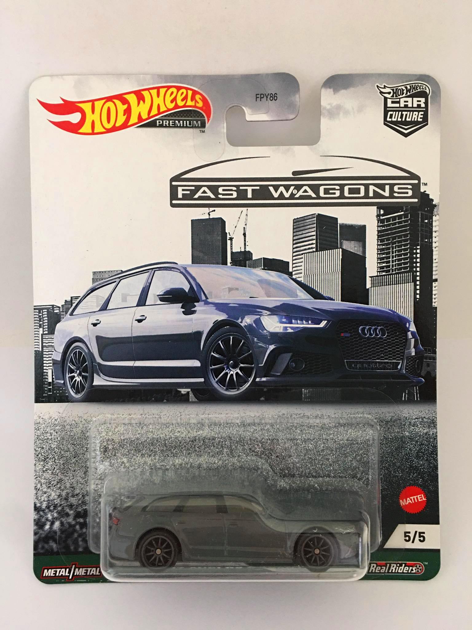 Hot Wheels - 17 Audi Rs 6 Avant - Fast Wagons - Car Culture