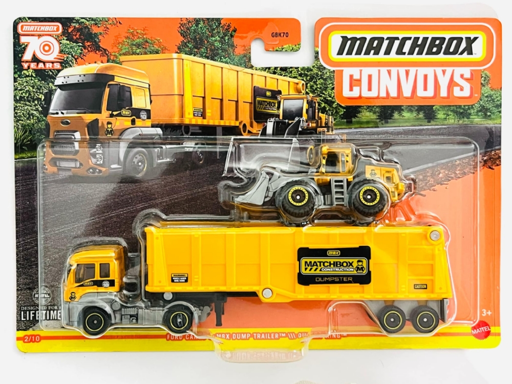 Matchbox - Ford Cargo & Mbx Dump Trailer - Quarry King - 70 Anos Convoys