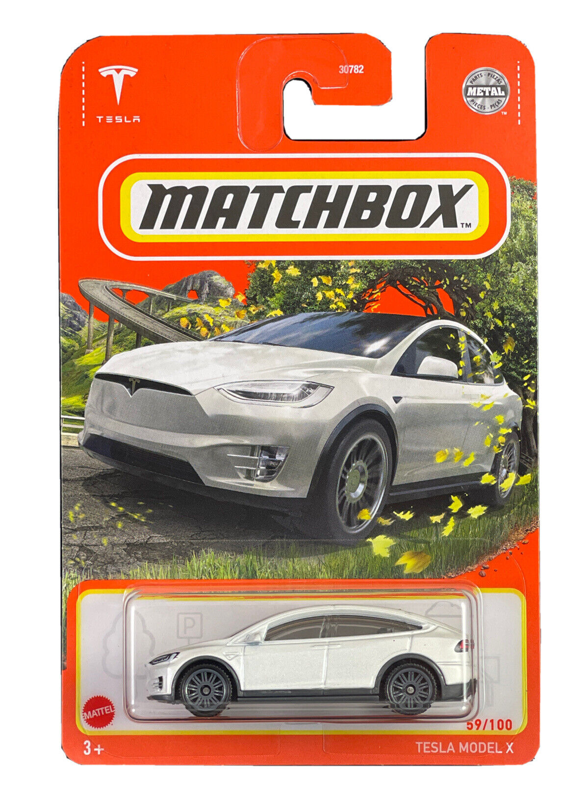 Matchbox - Tesla Model X Branco - Básico 2023