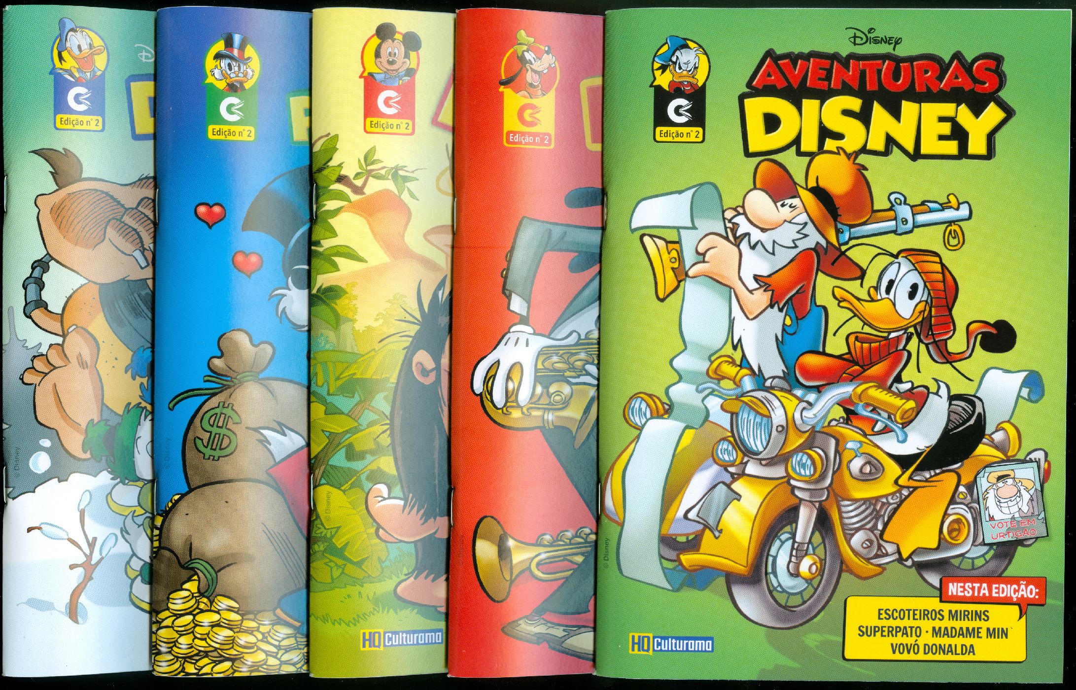 Kit Disney Culturama 002 mai/2019 As 5 Mensais + Caixa + Adesivos