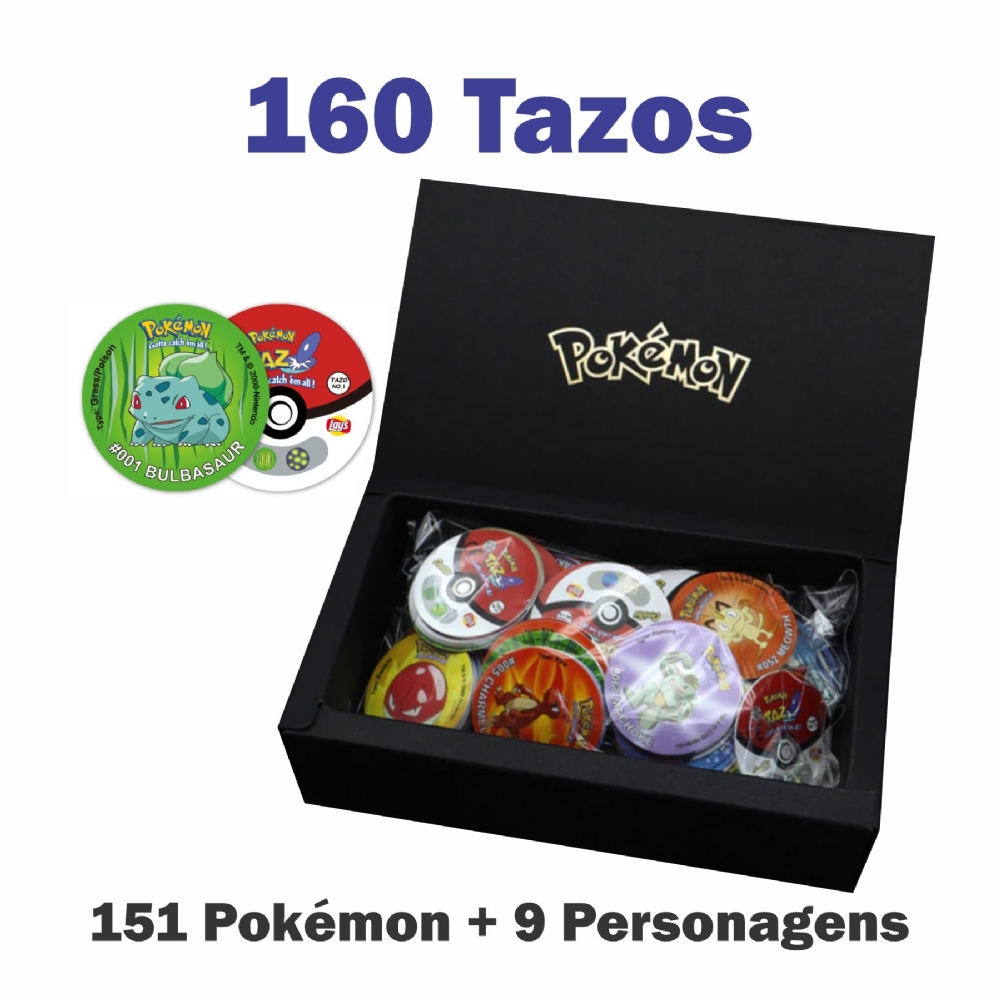 Tazos Pokémon Kit C/ 160 unidades
