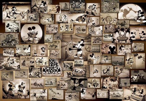 [01482] Mickey Mouse, Monochrome Film Collection - 1000 peças
